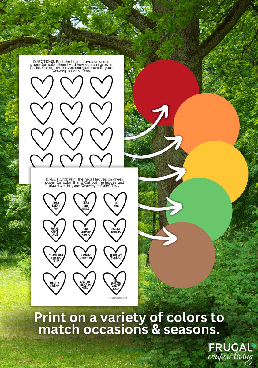 Growing in Faith Tree Craft for Kids – Frugal Coupon Living