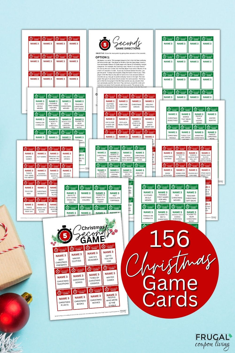 How to Play 5 Second Games for Christmas – Frugal Coupon Living