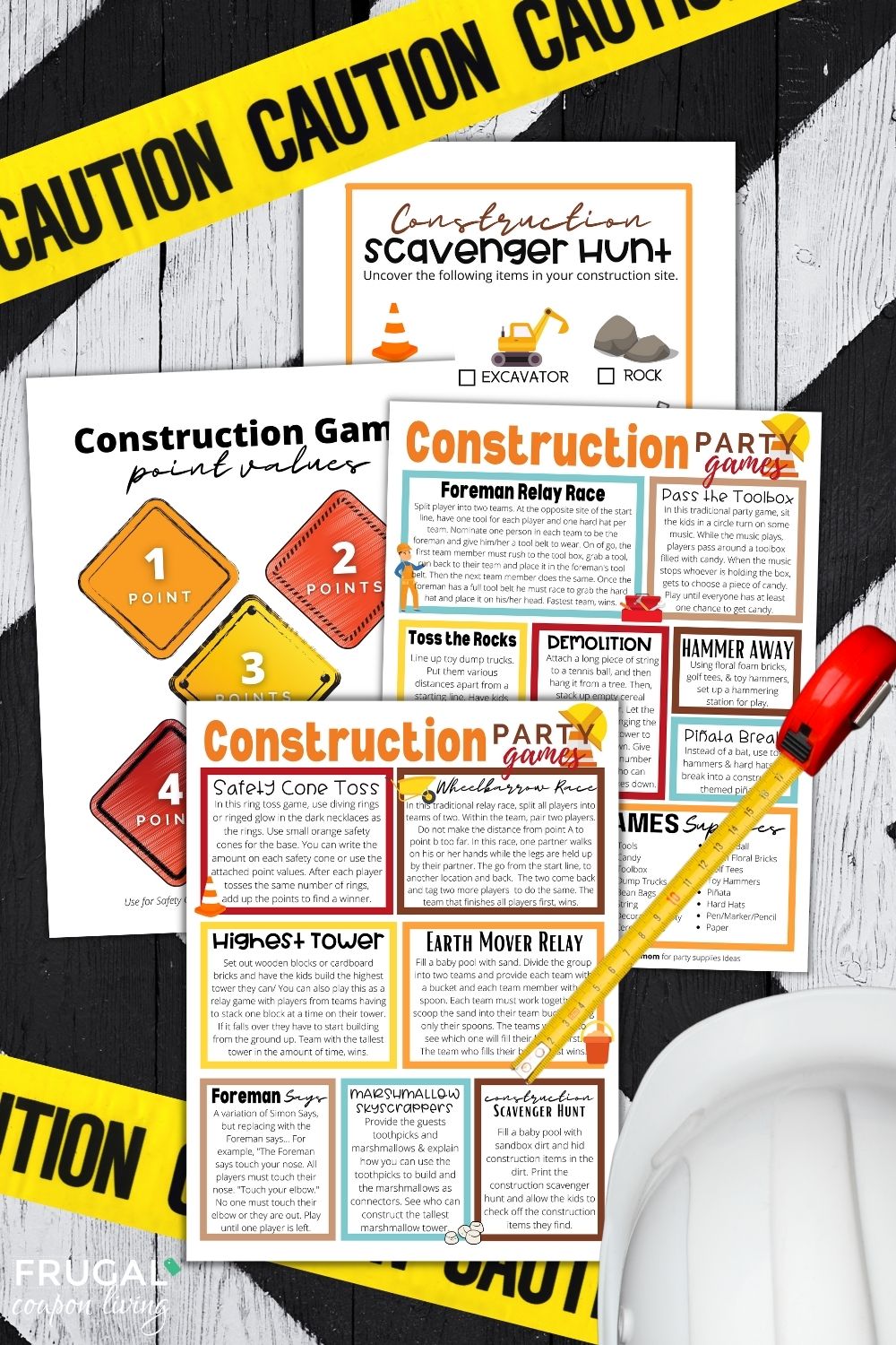 Construction Party Games Fun & Creative Construction Birthday Party