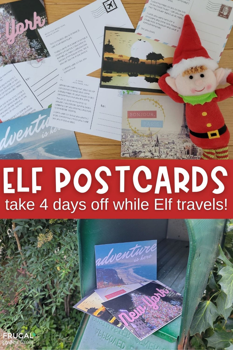 Four Elf Postcard Printables - Elf Travels Around the World – Frugal ...