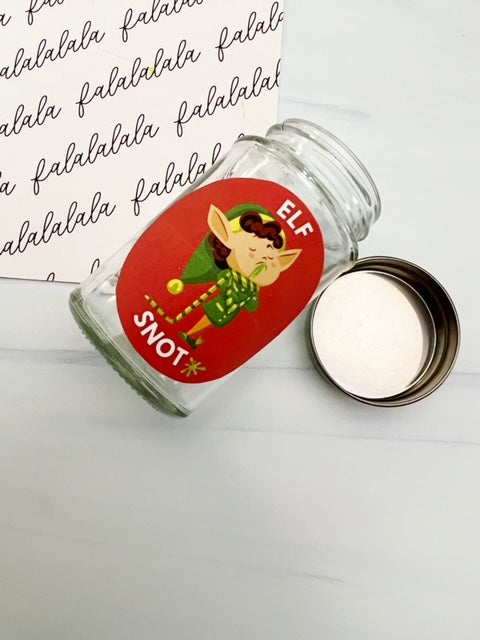 Elf Snot Printable Label and Slime Recipe - Fun & gross Elf idea ...