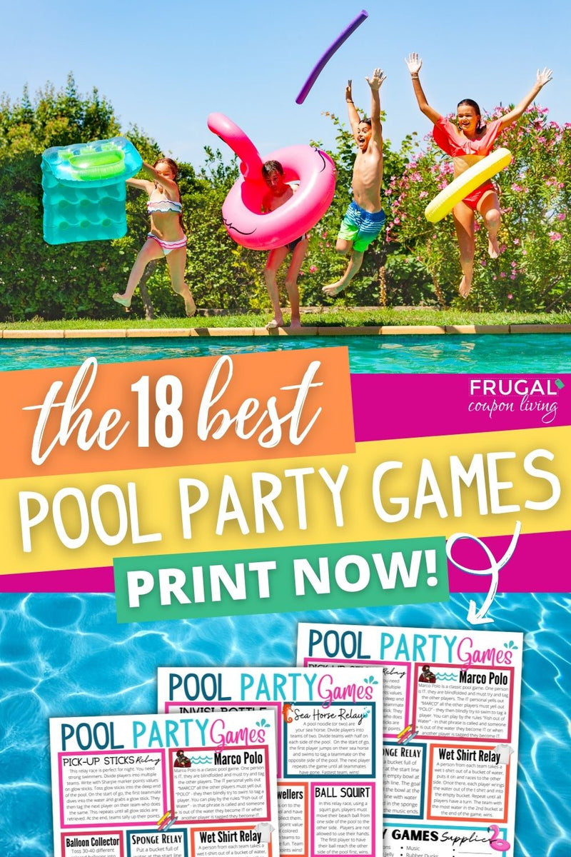 The Best Pool Games Printable - Pool Party Games for Teens, Kids ...