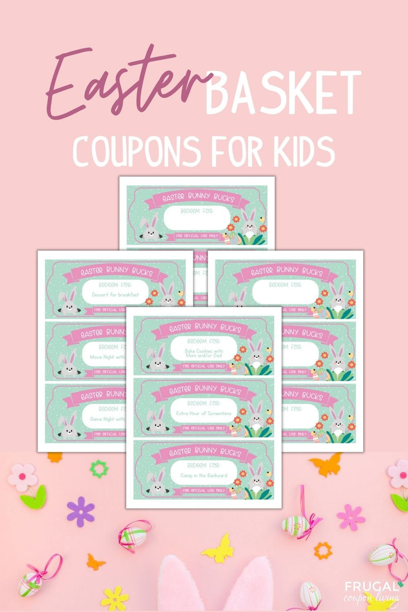 Super Cute Easter Experience Gift - Printable Easter Coupon Booklet ...