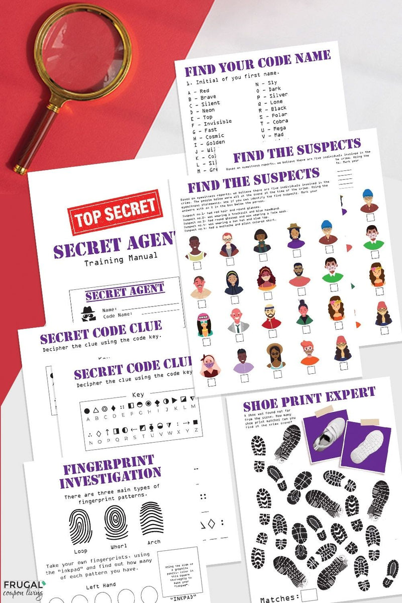 Spy Party Games & Printable Secret Agent Training Manual – Frugal ...