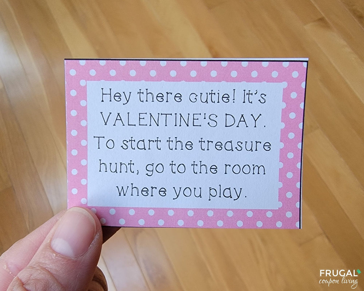 Valentine's Day Scavenger Hunt Riddles Printable PDF – Frugal Coupon Living